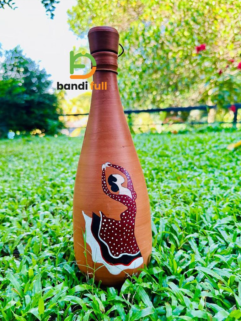 HANDMADE CLAY BOTTLE - 1L – BandiFull